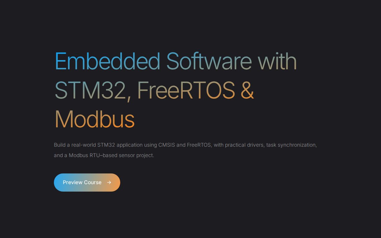 STM32 FreeRTOS Application Development Course | Embedded Insights